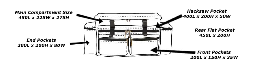 Standard Electrical Tool Bag - MS Muir